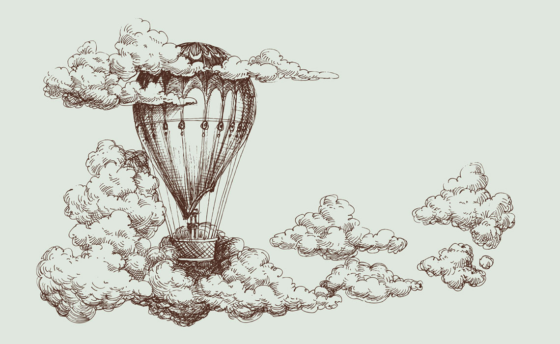 La mongolfiera come simbolo del volo, per librarsi felici nel cielo ...